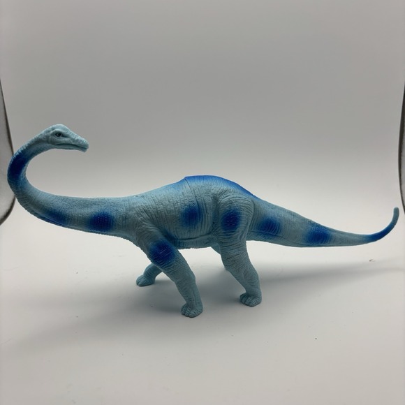 Toys | Ankyo Plastic Apatosaurus Brontosaurus Dinosaur Toy Blue Figure ...